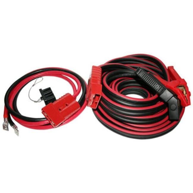 25 ft. 1-0 Gauge Booster Cable Set with Quick Connects & 7.5 ft. Truck ...