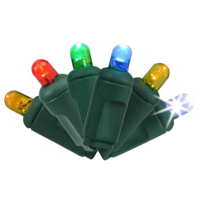 25 ft. Platinum LED Mini String Christmas Lights, Multi Color - 50 ...