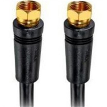 RCA 12' RG-6 Digital Coaxial Cable with Gold Plated F Connectors White ...