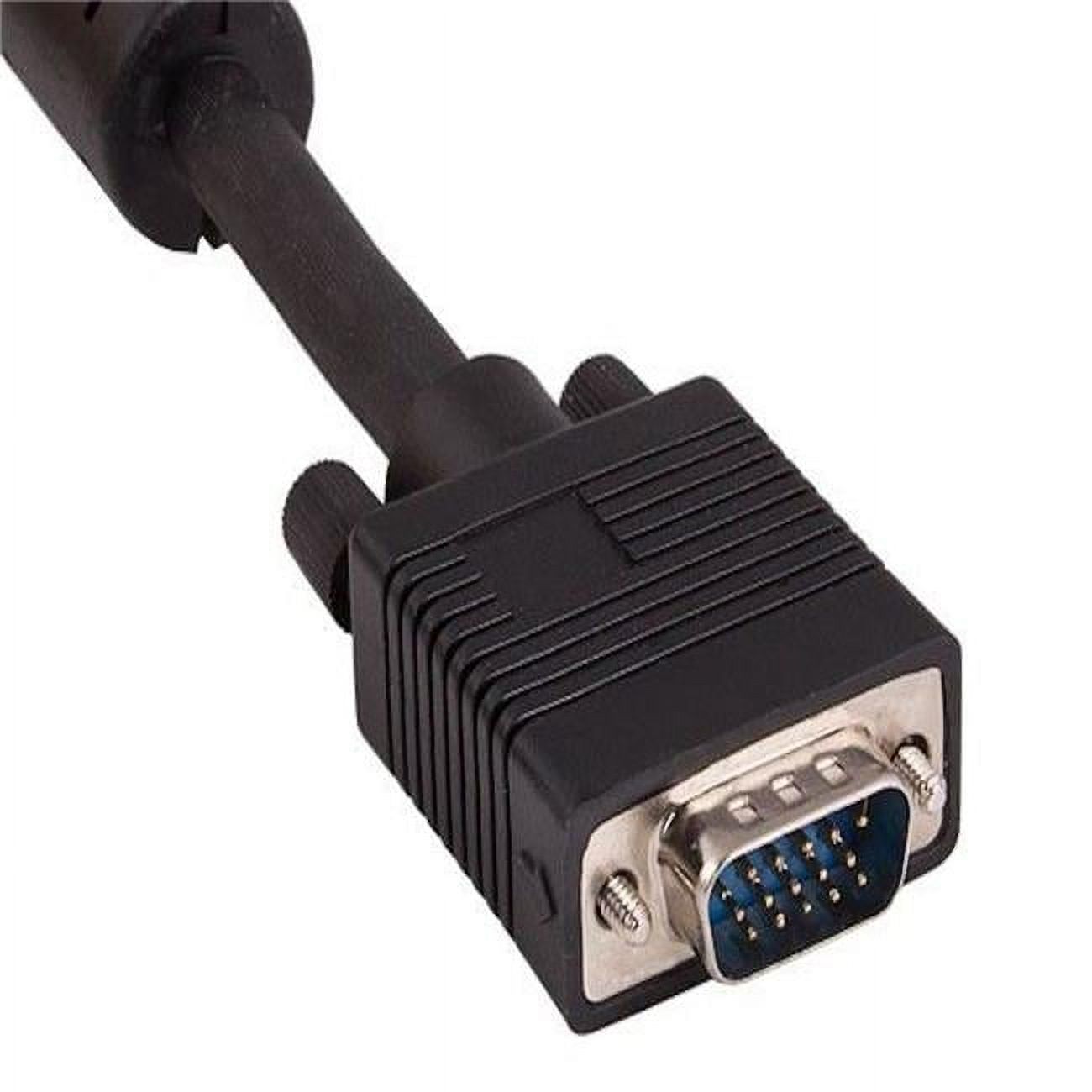 25 ft. SVGA HD15 Male to Male Monitor Cable with Ferrites - Black ...