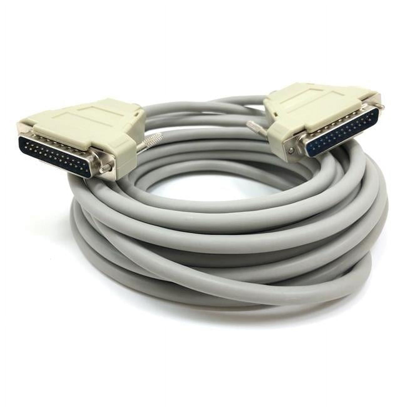 25 ft. Serial RS-232 DB25 Male to Male Cable, Beige - Walmart.com