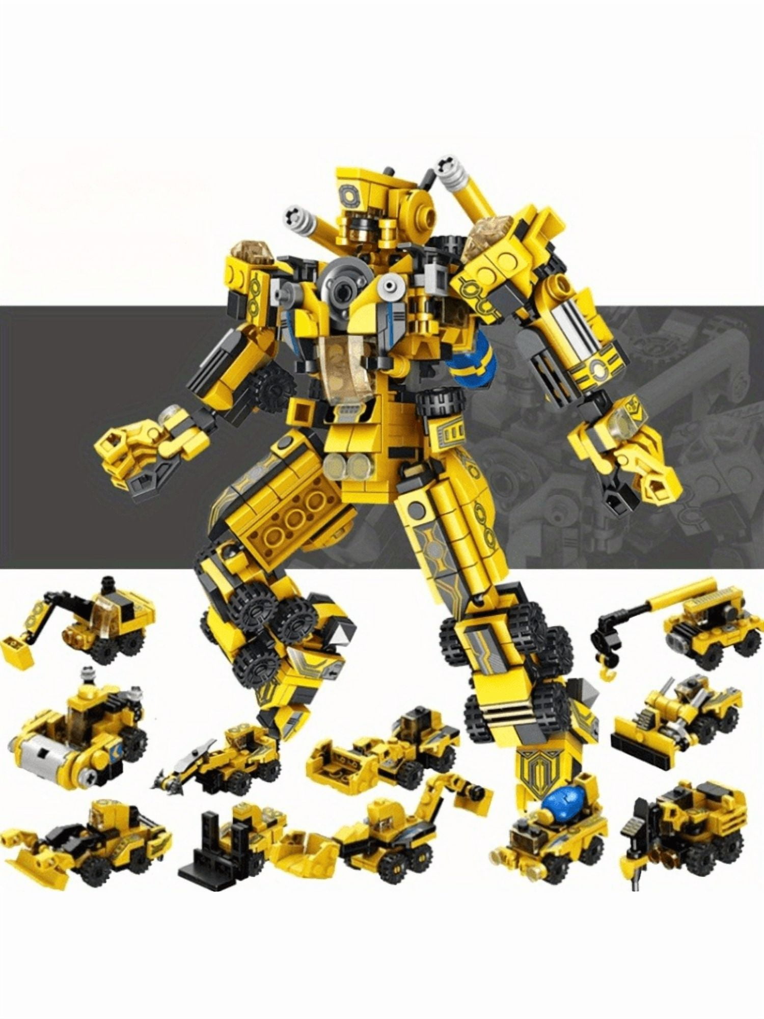 25-in-1 Construction Blocks Sets for Robot or Trucks Mechanical ...