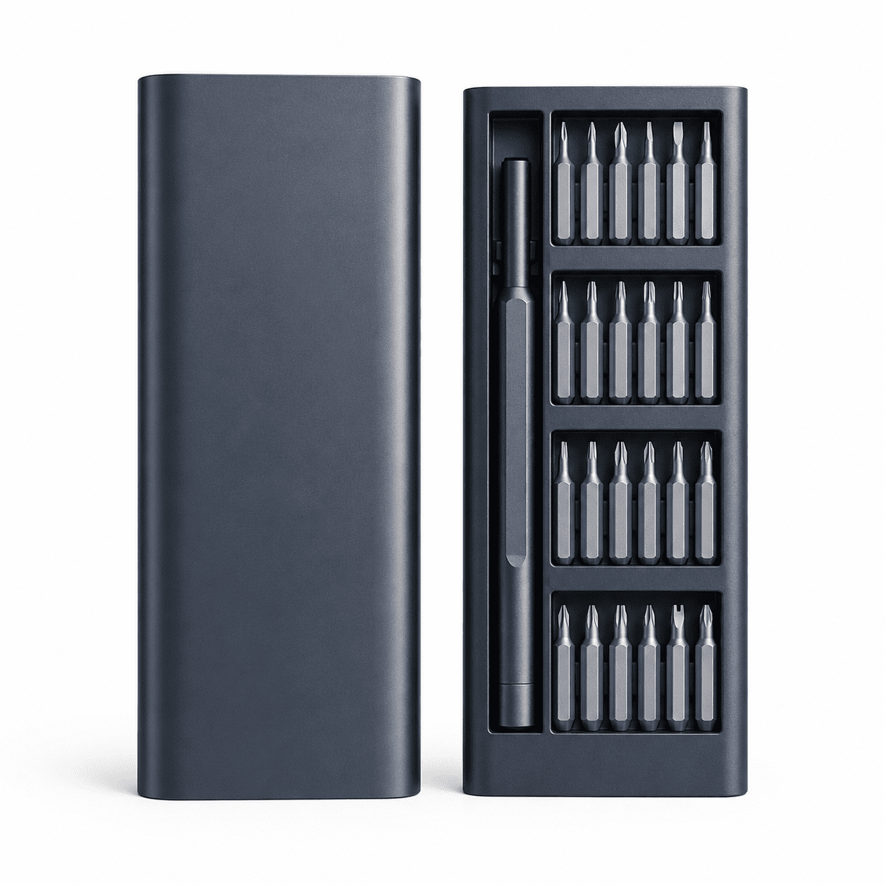 25-in-1 Precision Screwdriver Set with Magnetic Bits and Aluminum Case ...