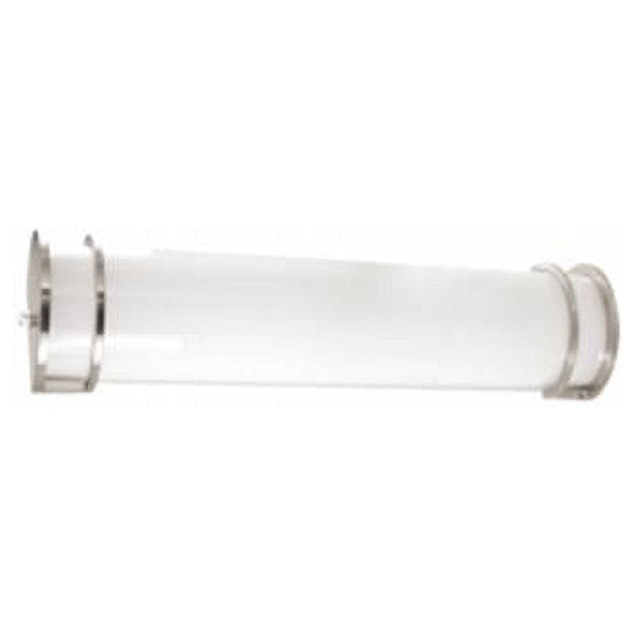 25 in. 28W LED Vanity with Half Cylinder White Acrylic Diffuser, Satin ...
