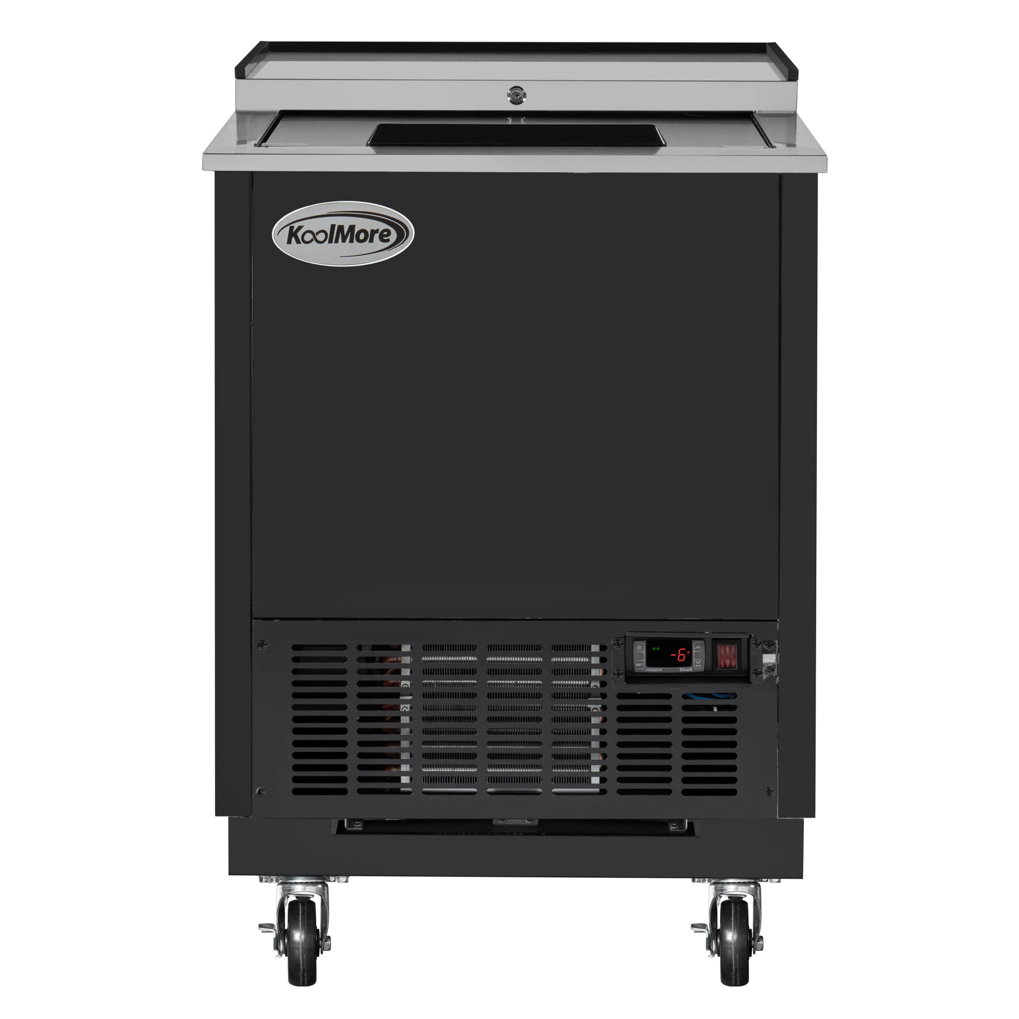 25 in. Commercial Glass Froster in Black Steel, ETL Listed, 5 cu. ft ...