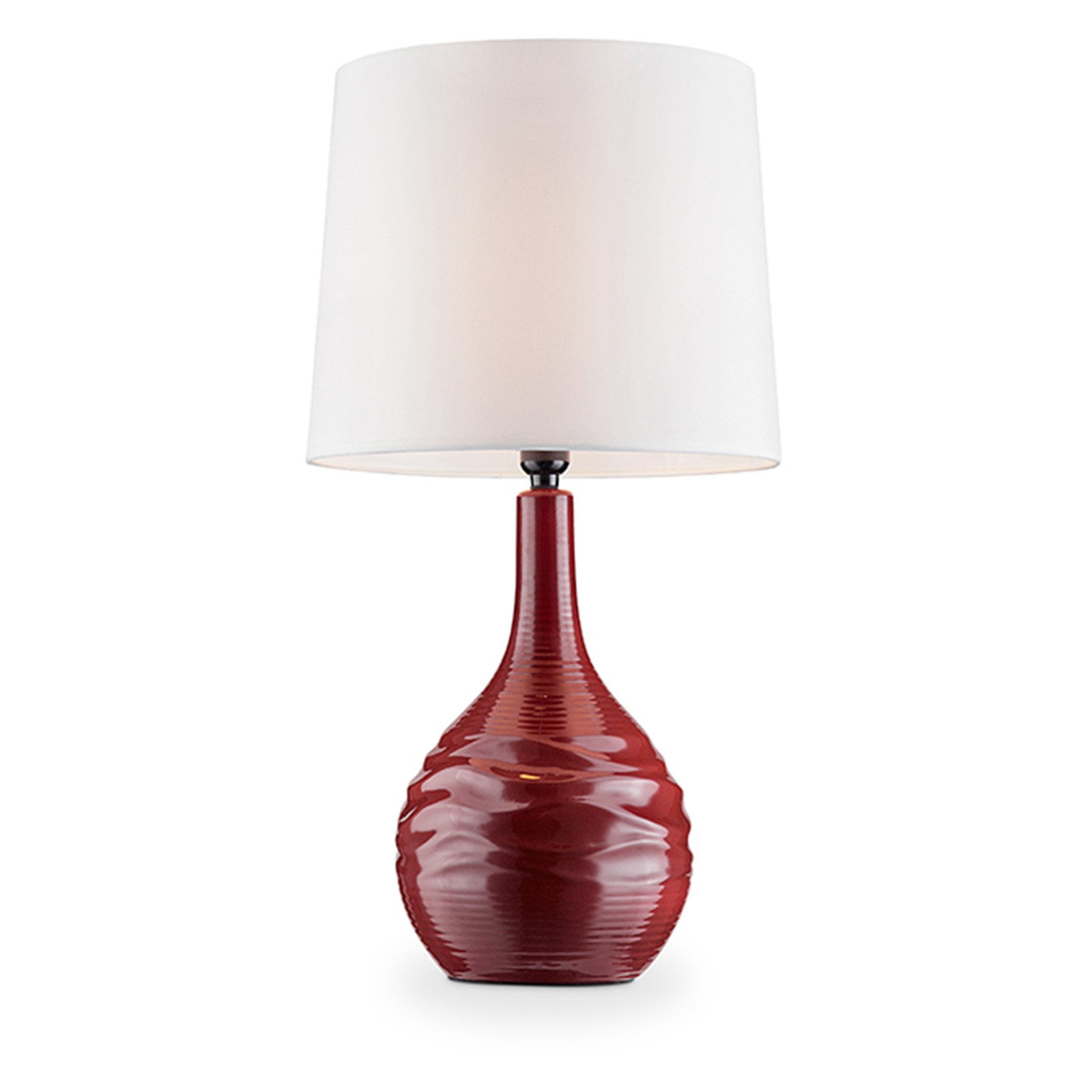 25 in KAPILA RED CERAMIC TABLE LAMP - Walmart.com