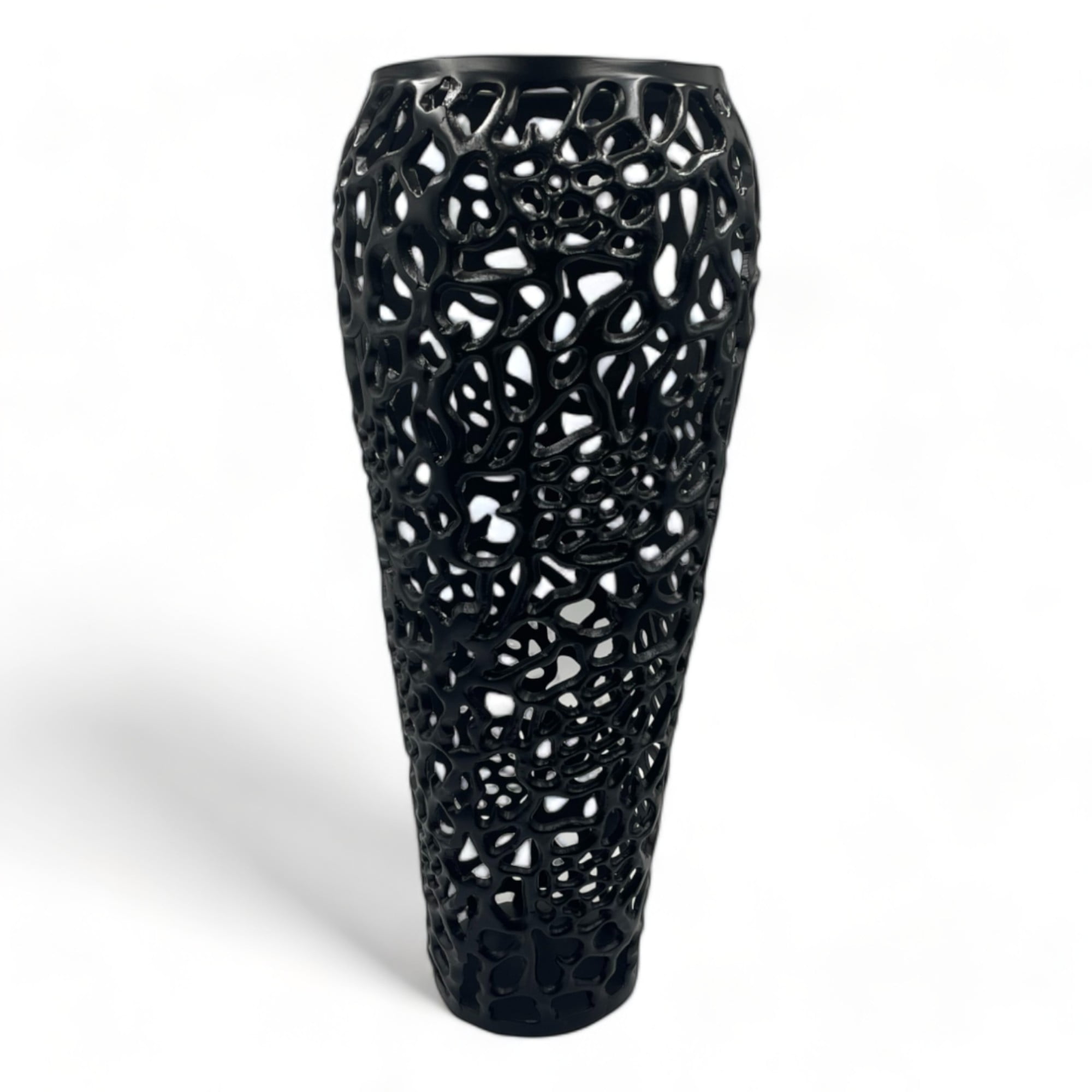 25 inch Black Decorative Metal Flower Vase by 90210 Kitchen and Bath ...