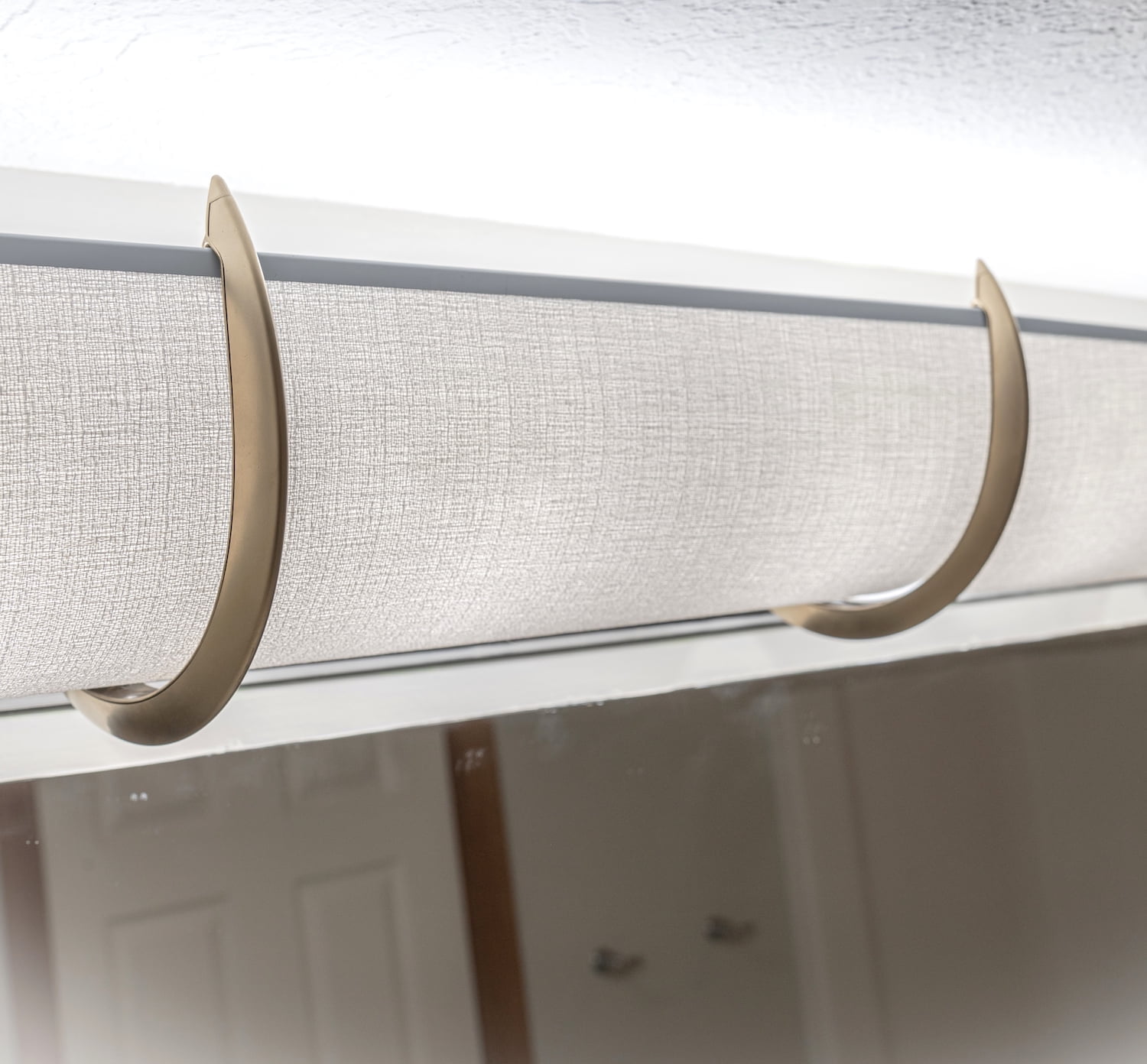 25" inch Light Shade Cover, Angela White, Gold Brackets, 4 Bulb Vanity ...