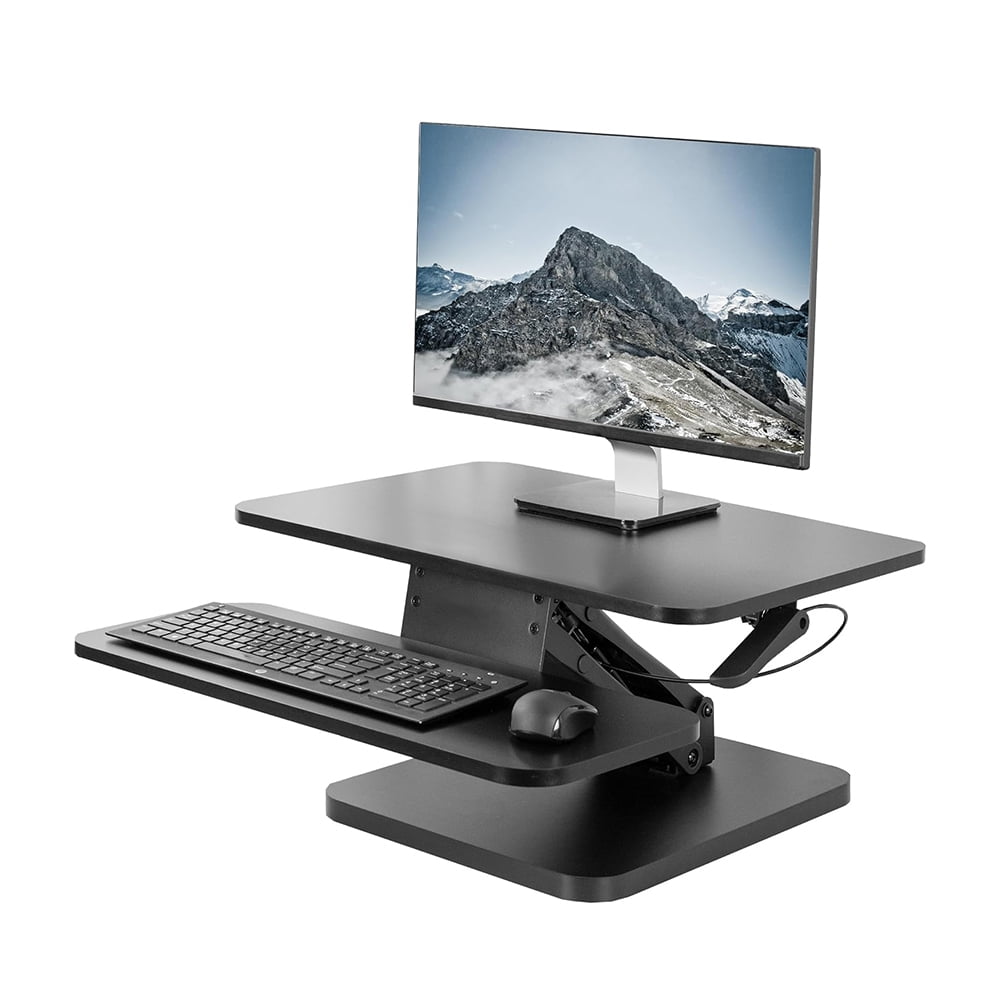 25 inch Standing Desk Converter, Compact Monitor Riser Workstation ...