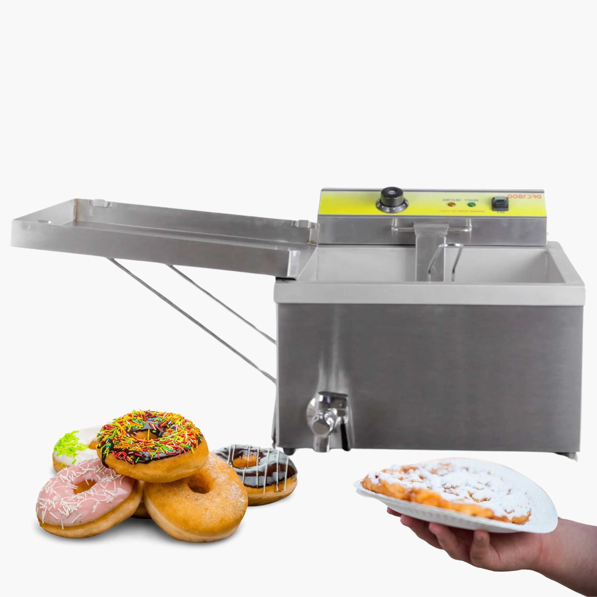 High-Efficiency 25 lb. Funnel Cake/Donut Maker Fryer - 120V, Medium ...