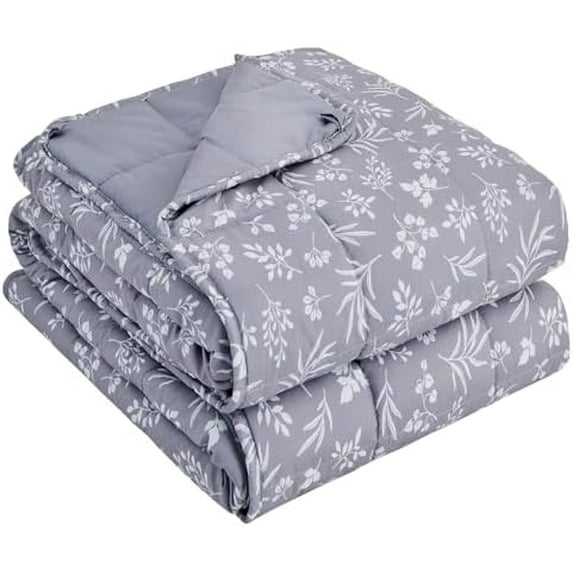 25 lbs Weighted Blanket Queen Size for Adults (60”x 80”, Dove Grey ...