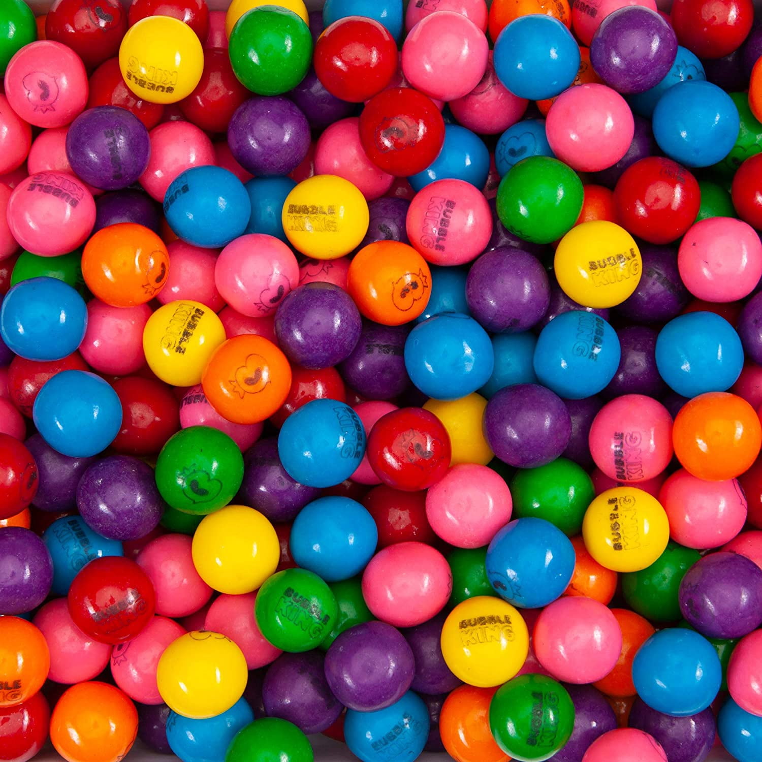 25 mm 1” Assorted Fruit and Berry Gumballs 2.4 Lb - Bubble Gum Balls ...