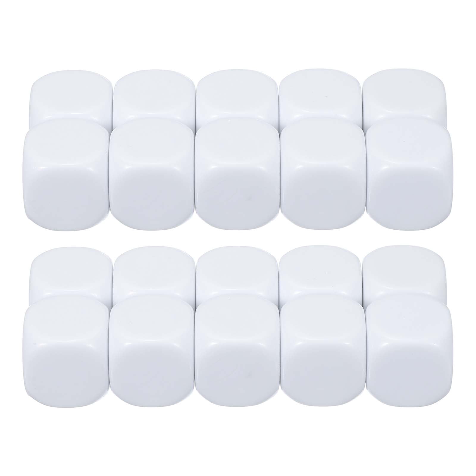 25 mm Acrylic Dice Blank, 100 Pcs Rounded Corner Blank Dice with ...