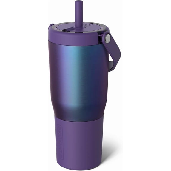 25 oz Leakproof Travel Tumbler with Handle and Flexible SoftSip Straw ...