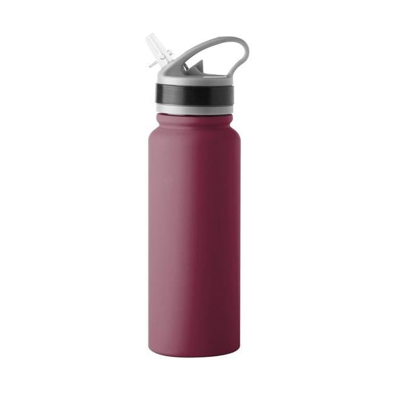 25 oz Plain Maroon Stainless Flip Top Bottle - Walmart.com