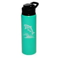 25 oz Water Bottle Sports Travel Mug Gift Trout Jumping Fish Fishing ...