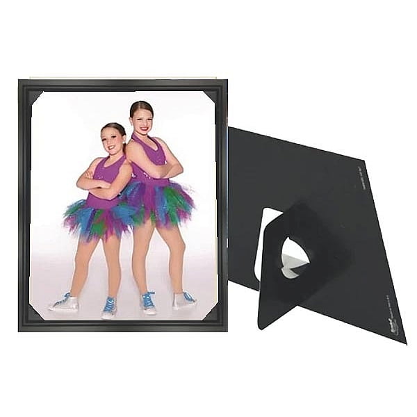 (25 pack) Black 8x10 dual easel cardstock corner tuck frame w black ...