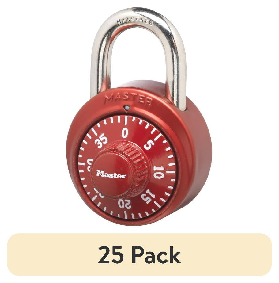 (25 pack) Master Lock Aluminum 48 mm (1-7/8 in) Combination Lock, 19 mm ...
