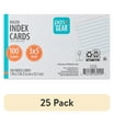 Walmart Ruled Index Cards, 3x5, White, 100/Pack, Acid-Free, Two-Point ...