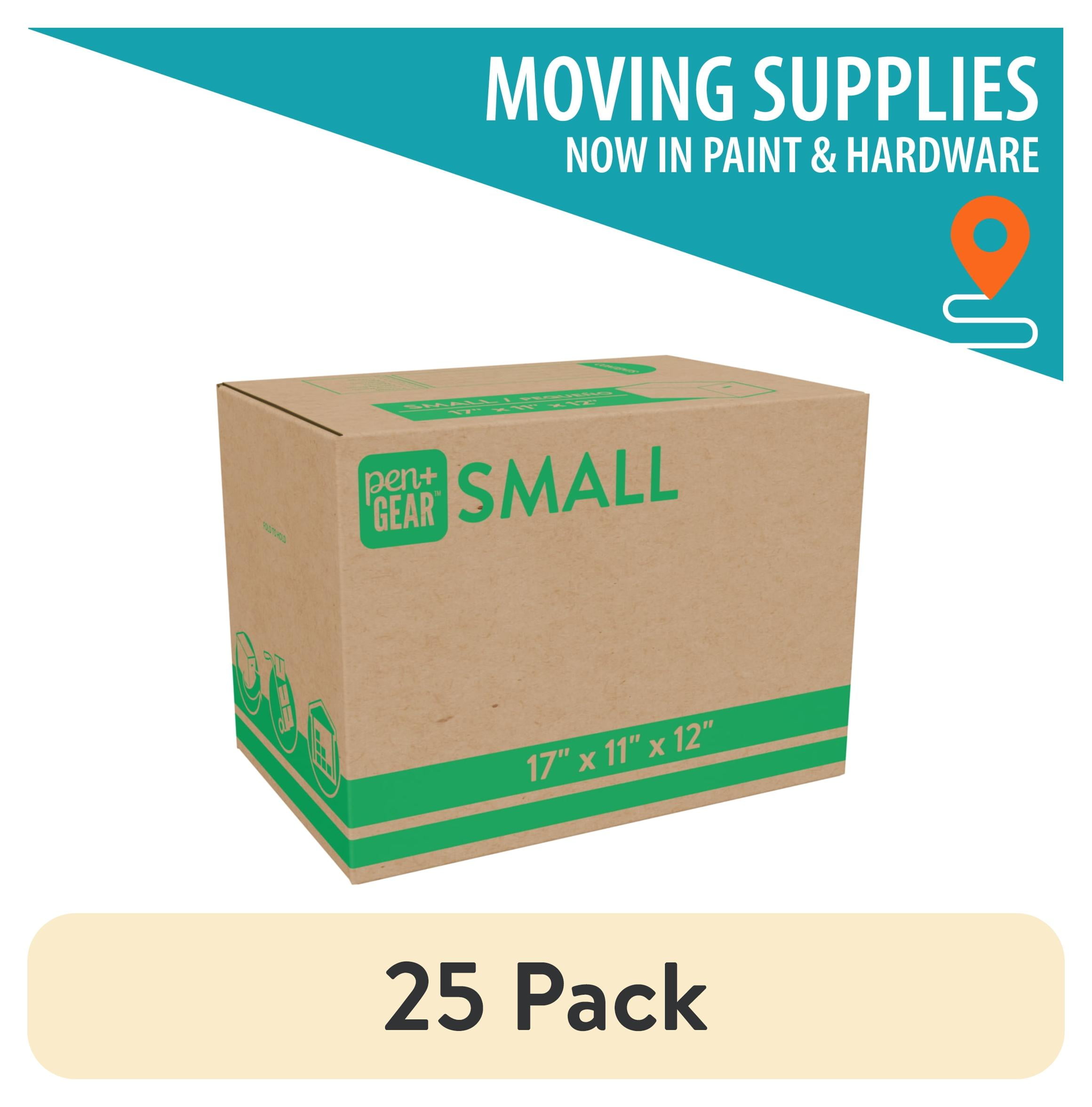 (25 pack) Pen+Gear Small Moving Boxes, 17 in. L x 11 in. W x 12.25 in ...
