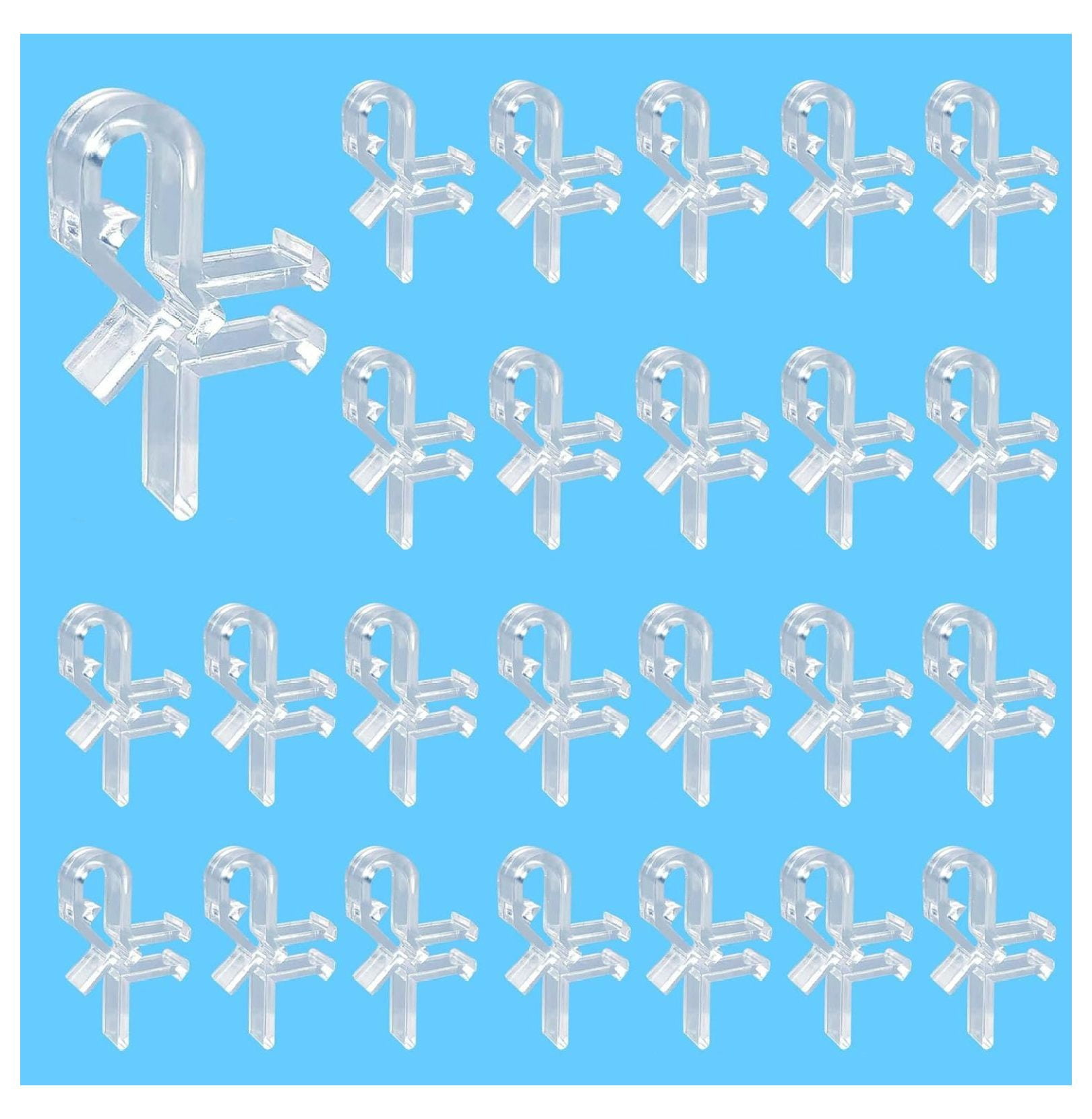 25 pcs 1.5 inch Hidden Valance Clips for Horizontal Blinds Retainer for ...