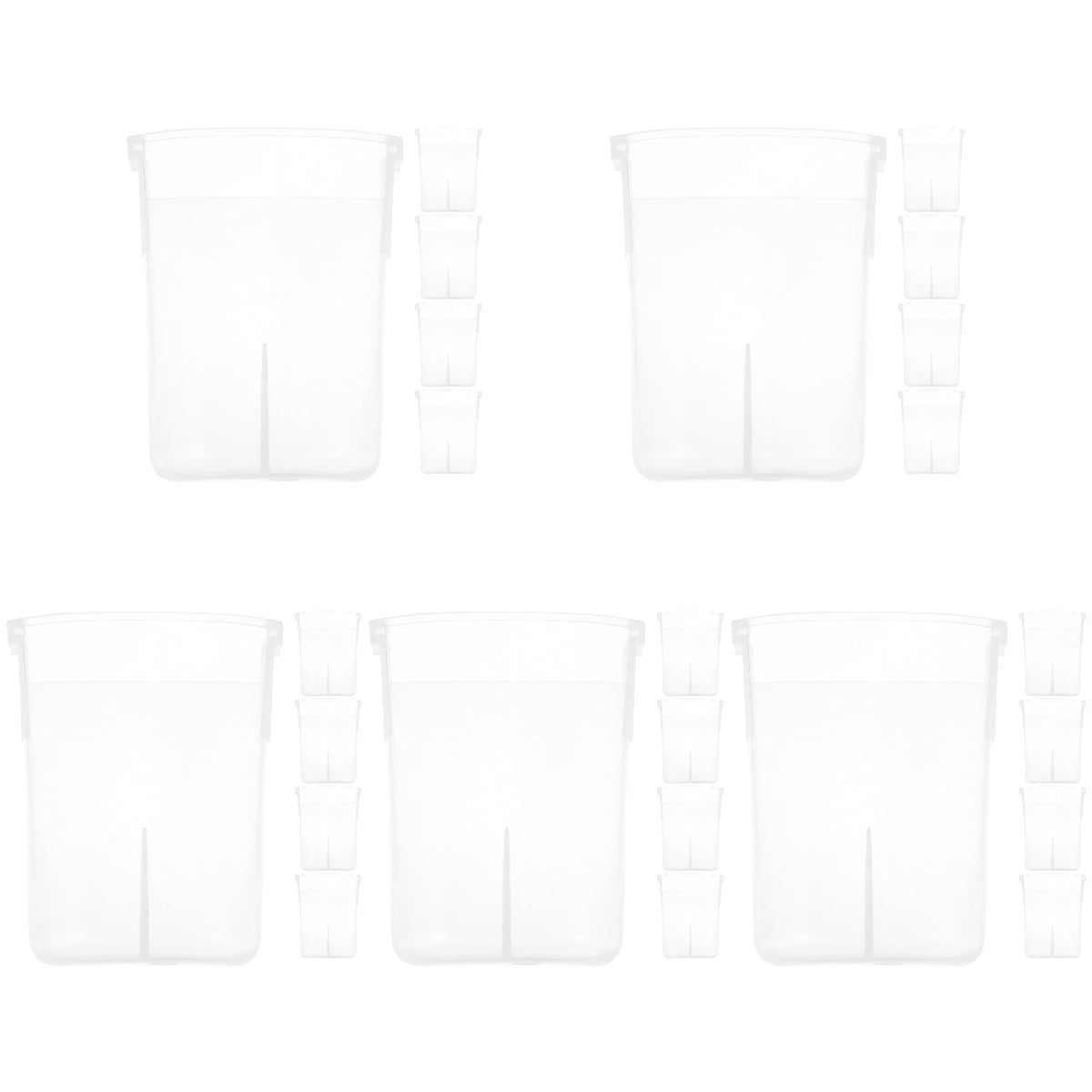 25 pcs Condensation Storage Cups Plastic Water Collection Cups Rice ...