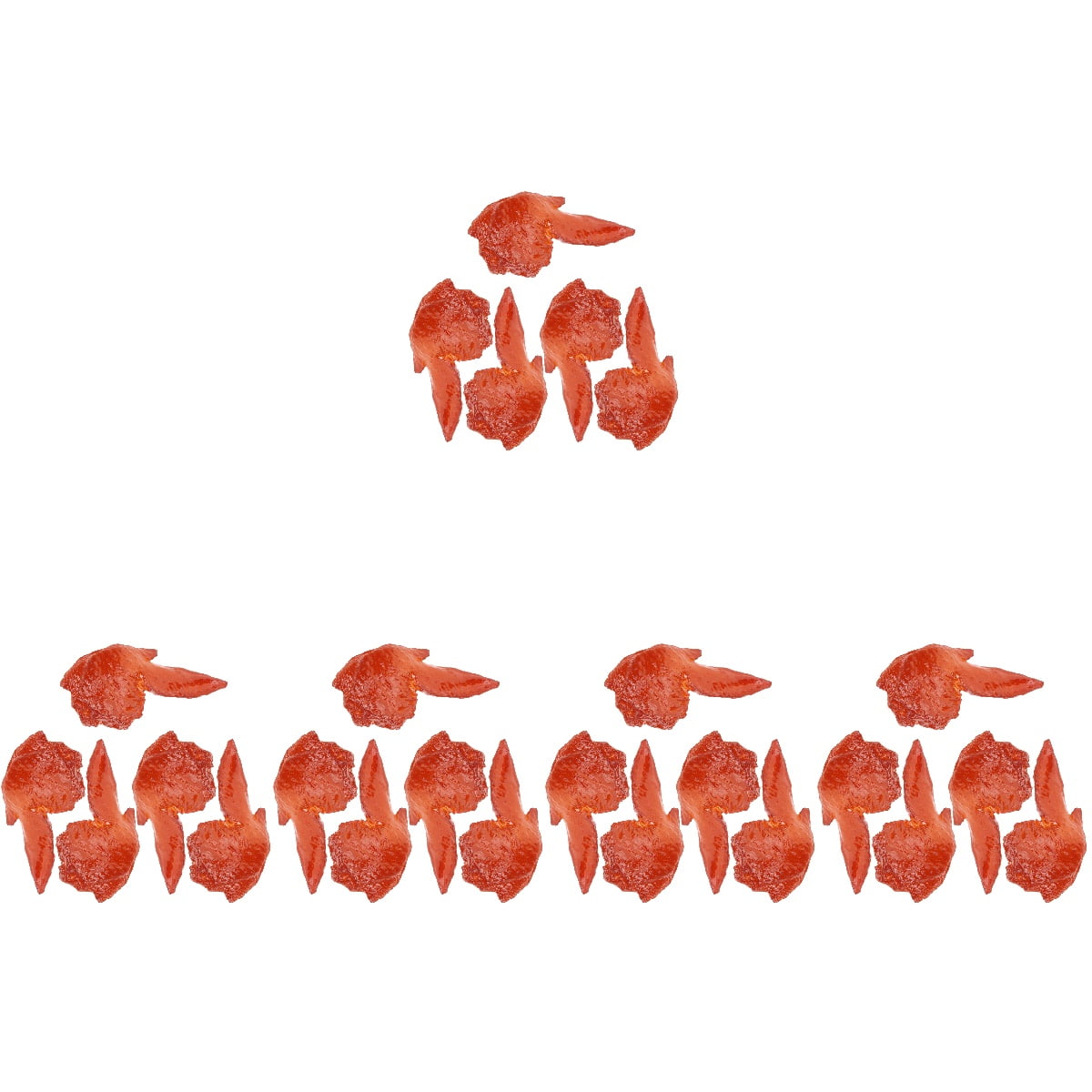 25 pcs Fake Food Simulated Chicken Wing Model Realistic Chicken Wing ...