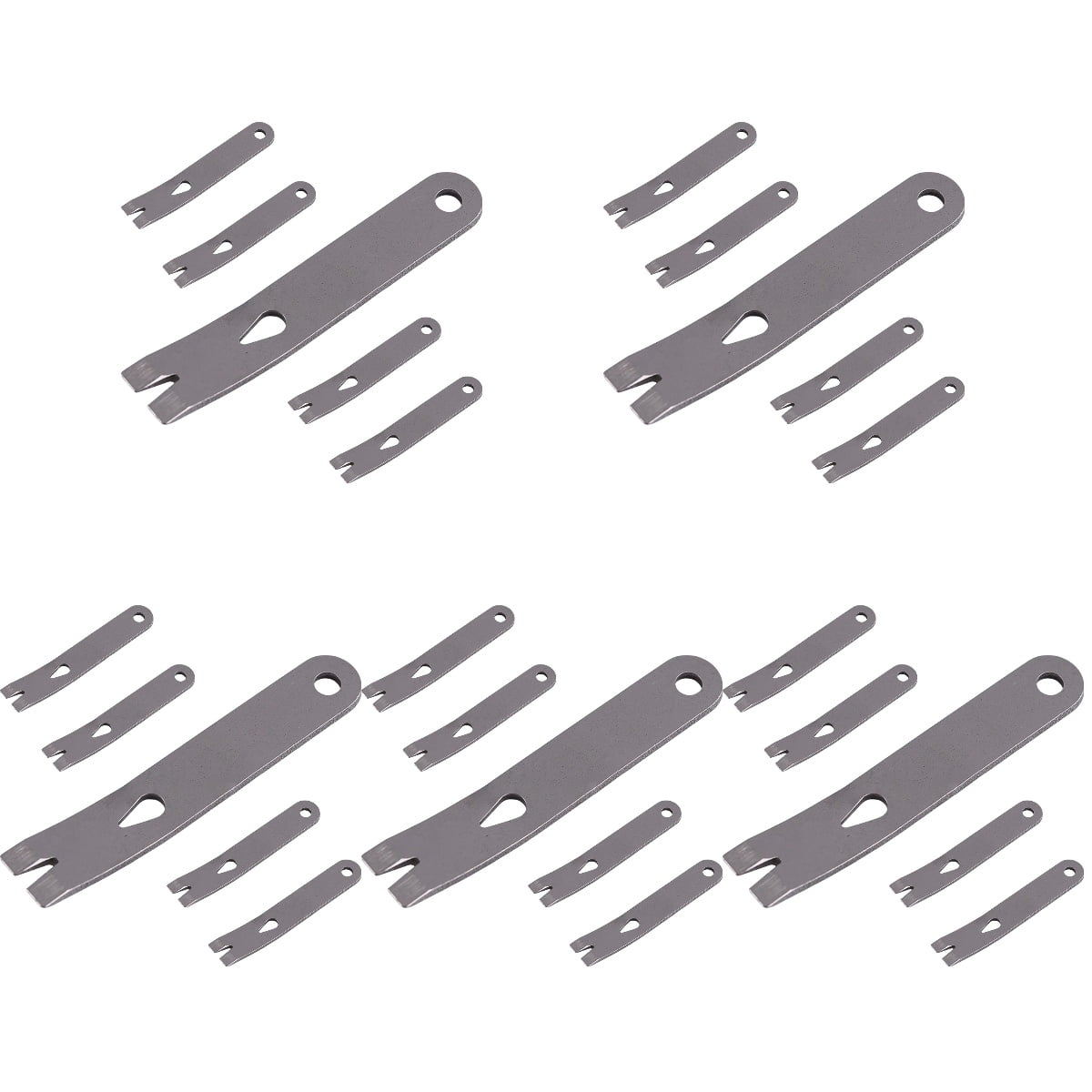 25 pcs Pocket Pry Bars Mini Pocket Crank Crowbars Stainless Steel Micro ...