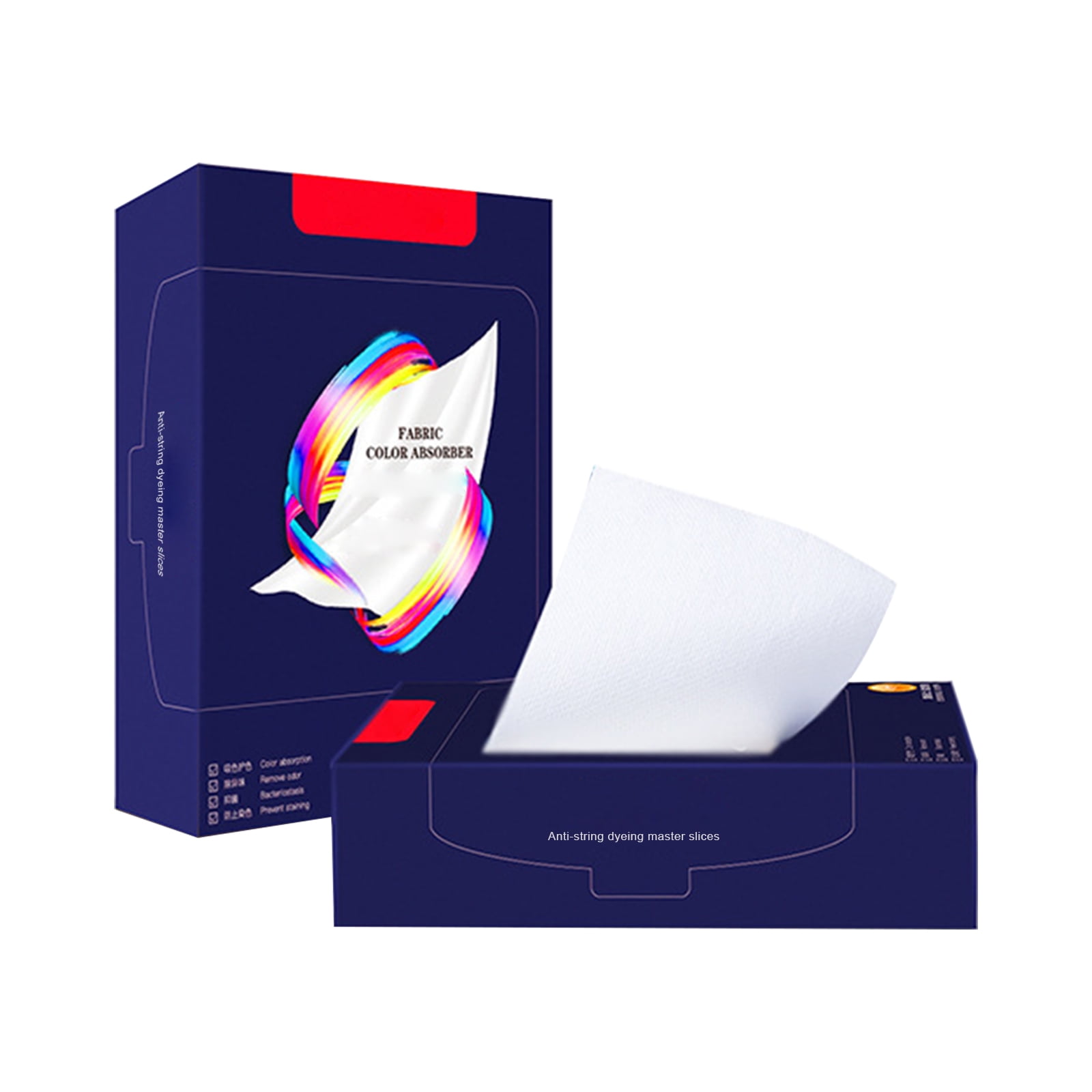 (25 pieces/box) Anti-color cross-dye washing machine color absorber ...