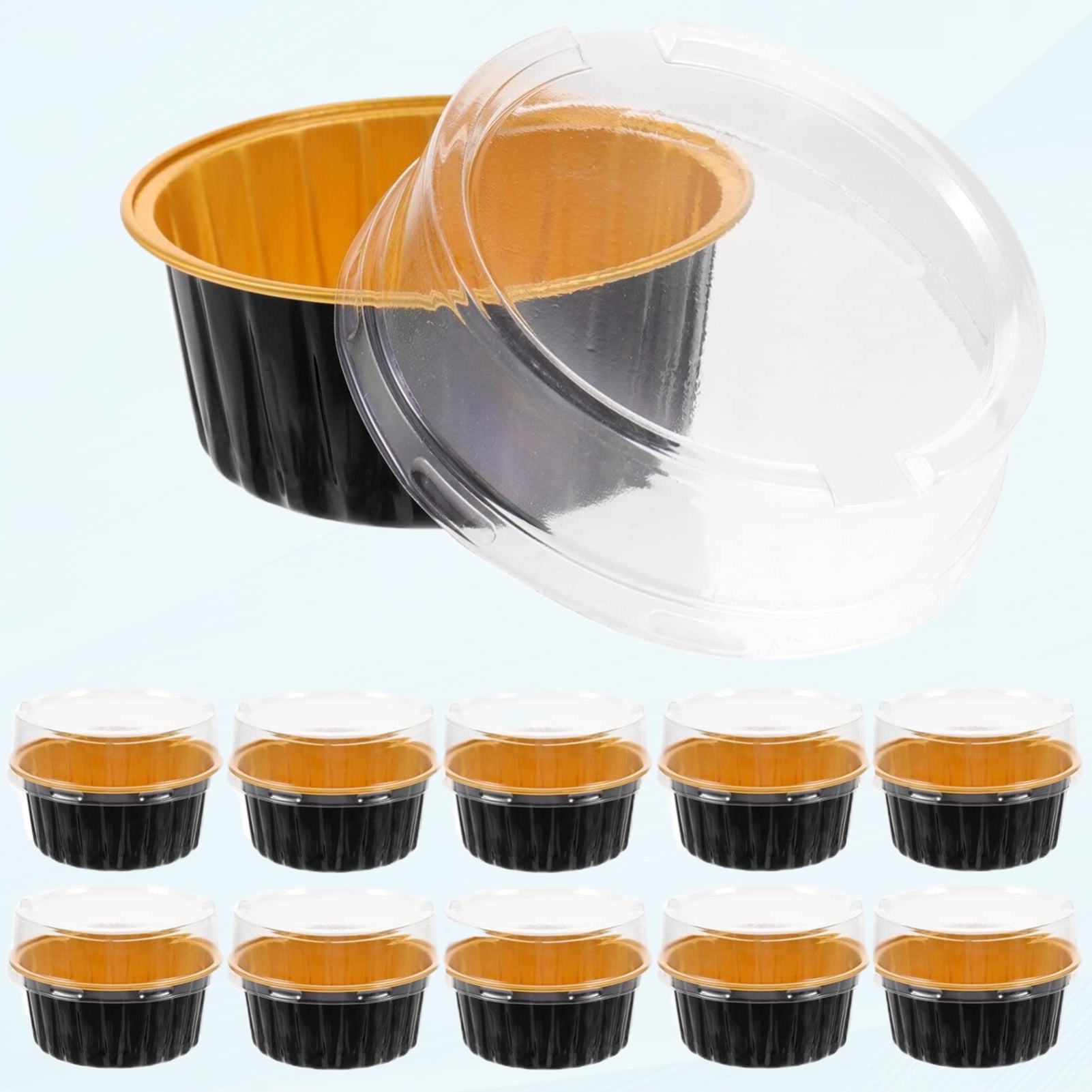 25 pudding sets cheesecake baking cups pie pans flan pan small cake ...
