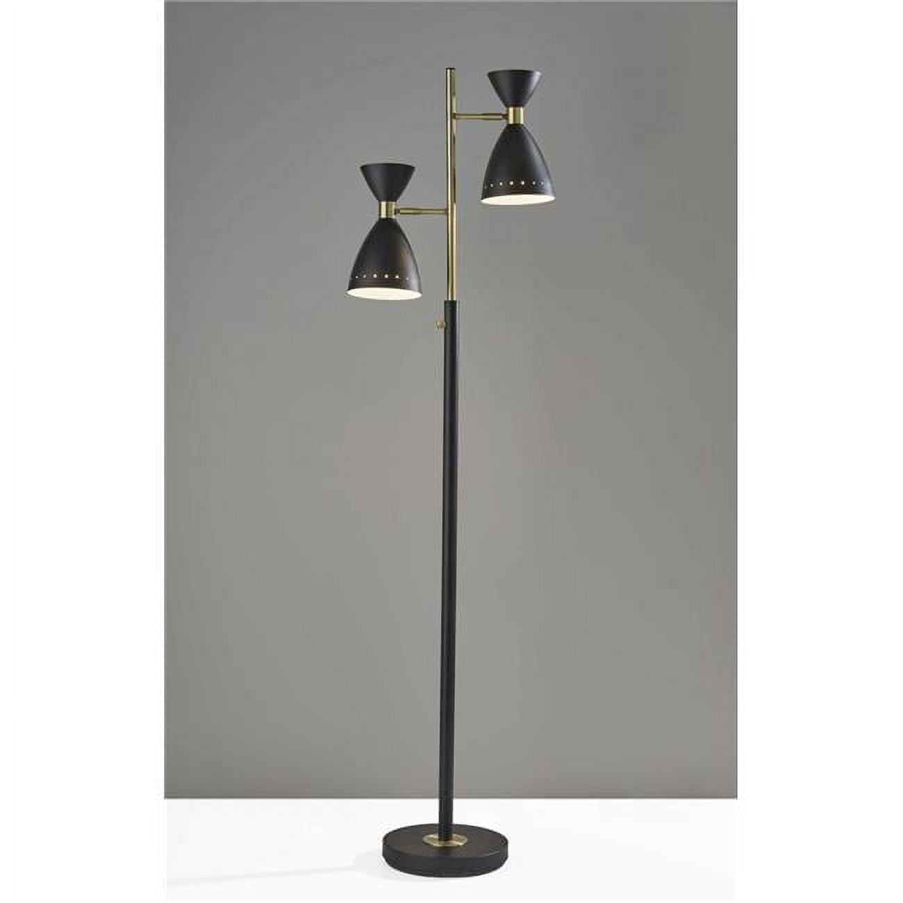 25 x 12.75 x 68 in. Black Metal Tree Lamp - Walmart.com