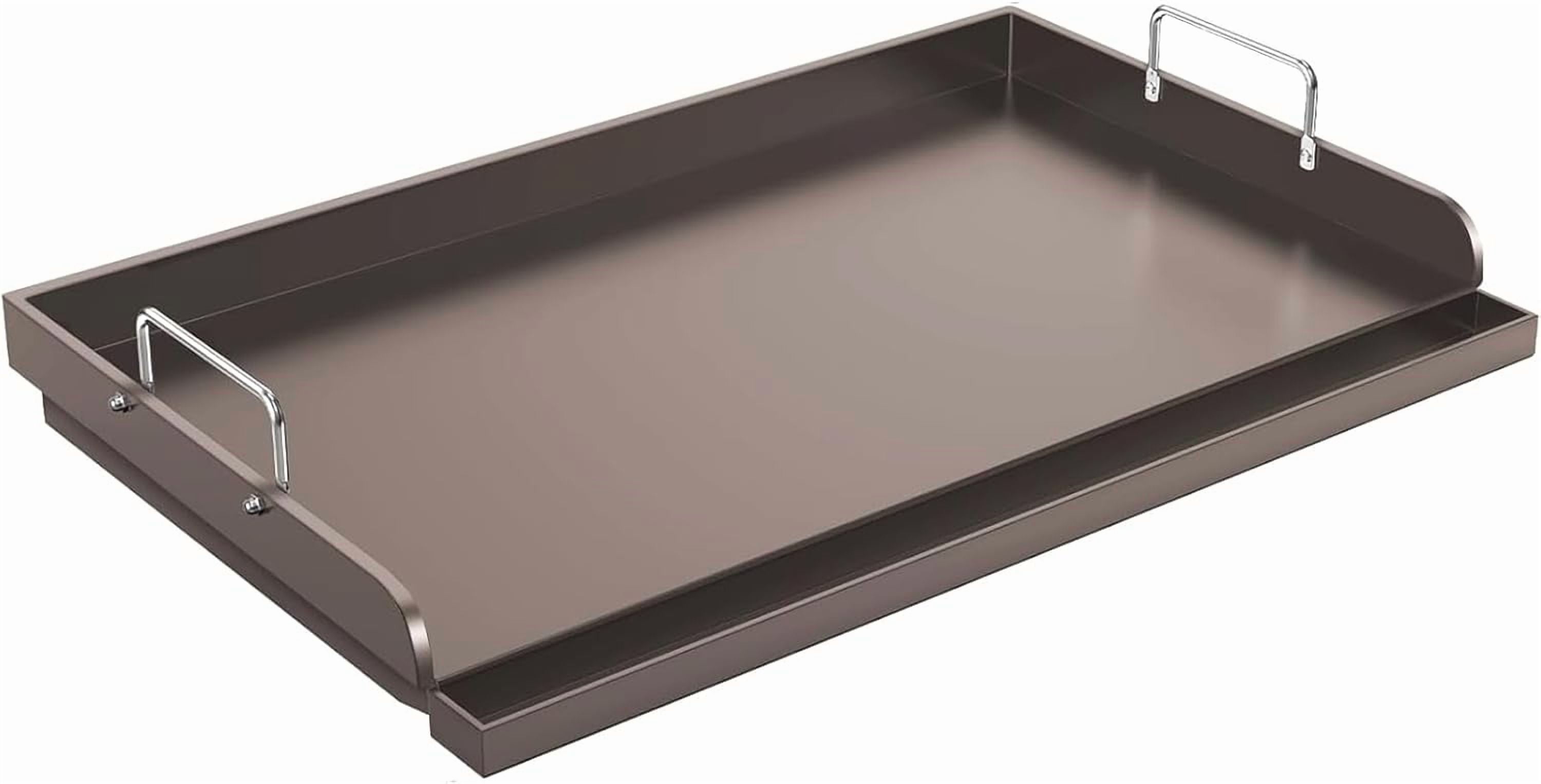 25" x 16" Metal Griddle for Gas Grill – Pre-Seasoned Flat Top Griddle ...