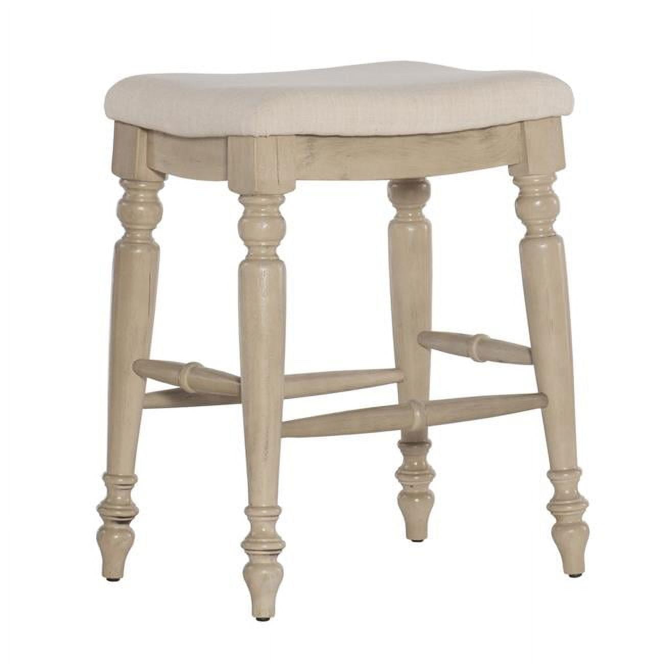25 x 20.25 x 14.25 in. Marino White Wash Backless Counter Stool ...