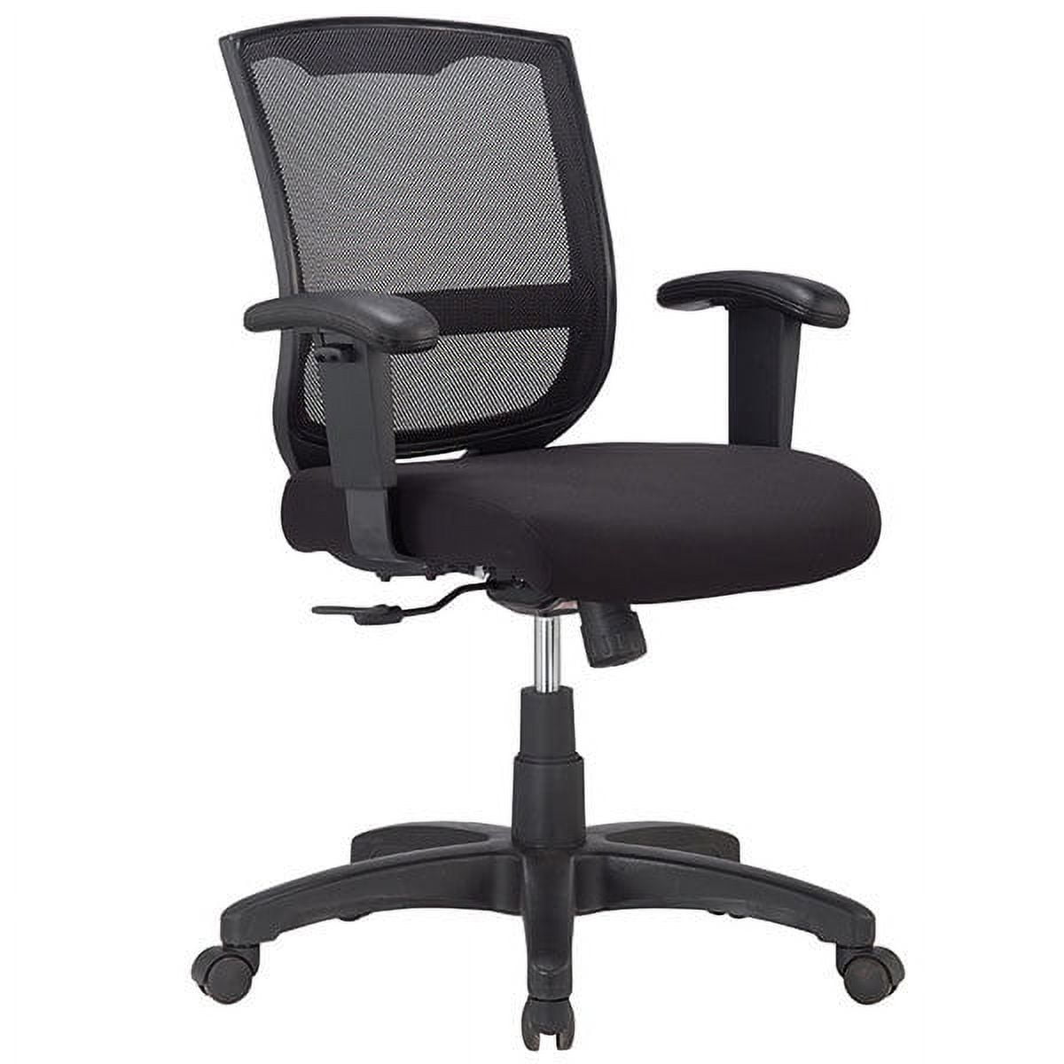 25" x 21.45" x 36" Black Mesh Fabric Chair - Walmart.com