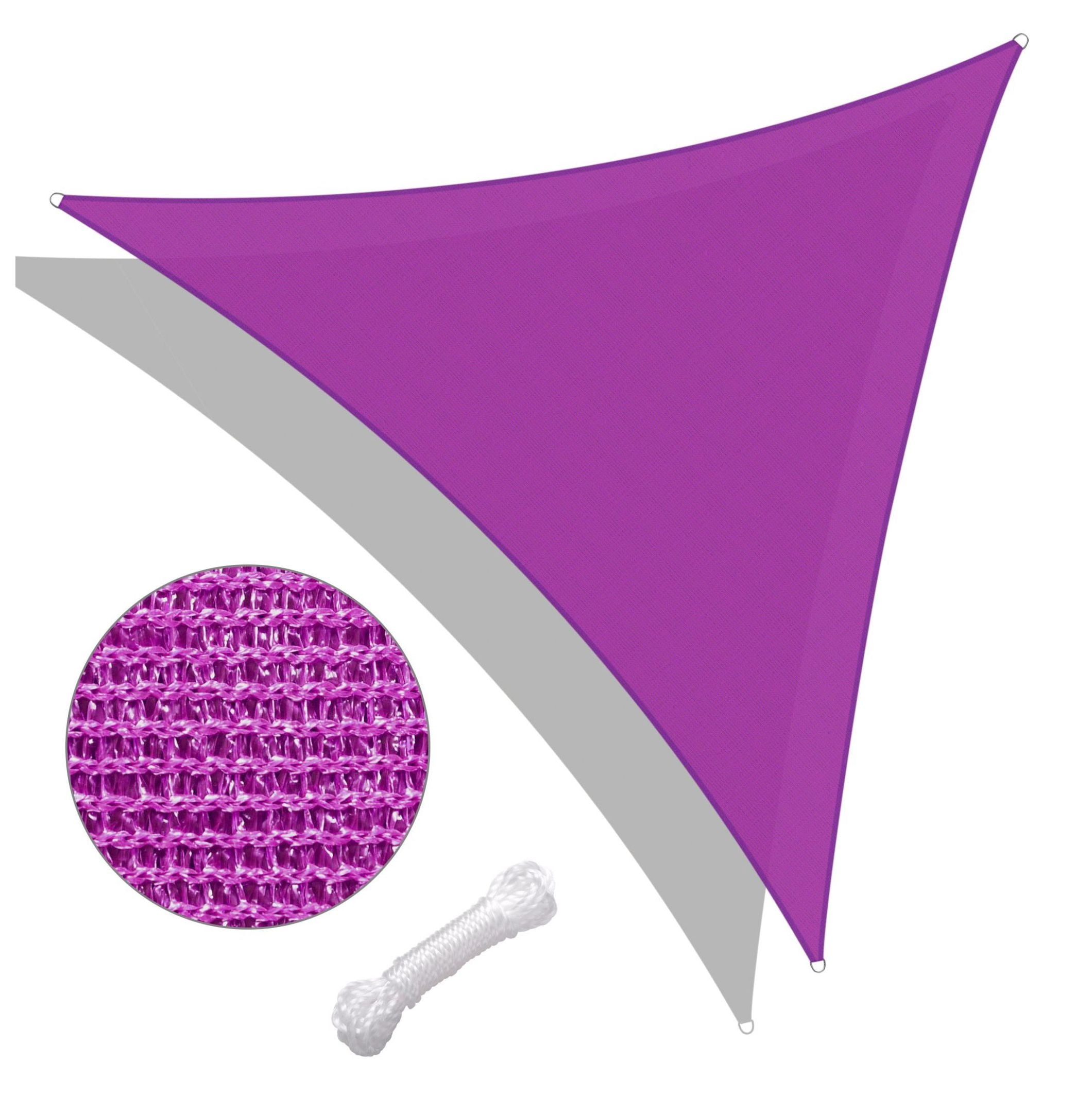25' x 25' x 25' Triangle Sun Shade Sail/ Red LA01 - Walmart.com