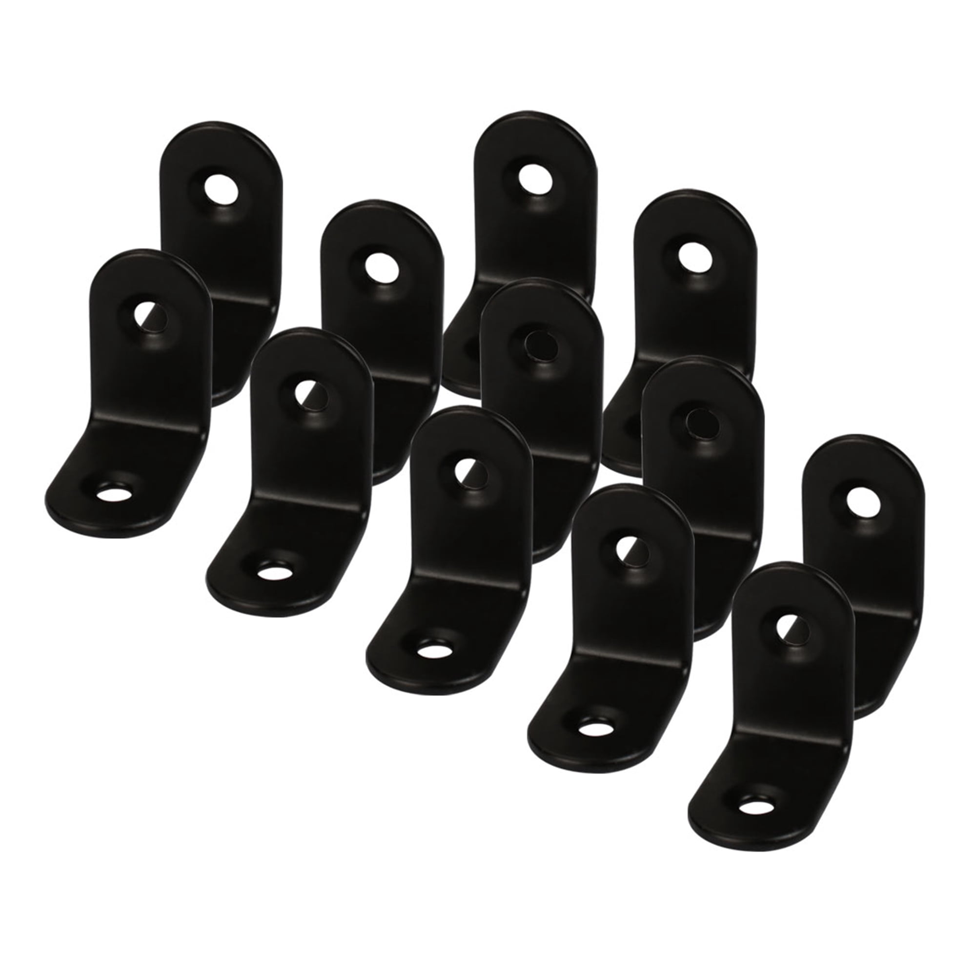 Unique Bargains 1'' x 1'' Angle Bracket Stainless Steel Black Angle ...