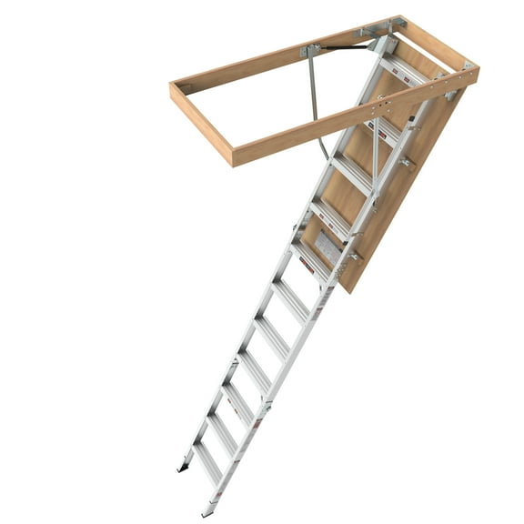 Marwin Atlas 22.5 x 54 in. 8 ft.-9 in. Attic Stair - Step Handrails ...