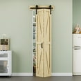 25'' x 84'' Bifold Barn Doors and Hardware Included, Unfinished Natural ...