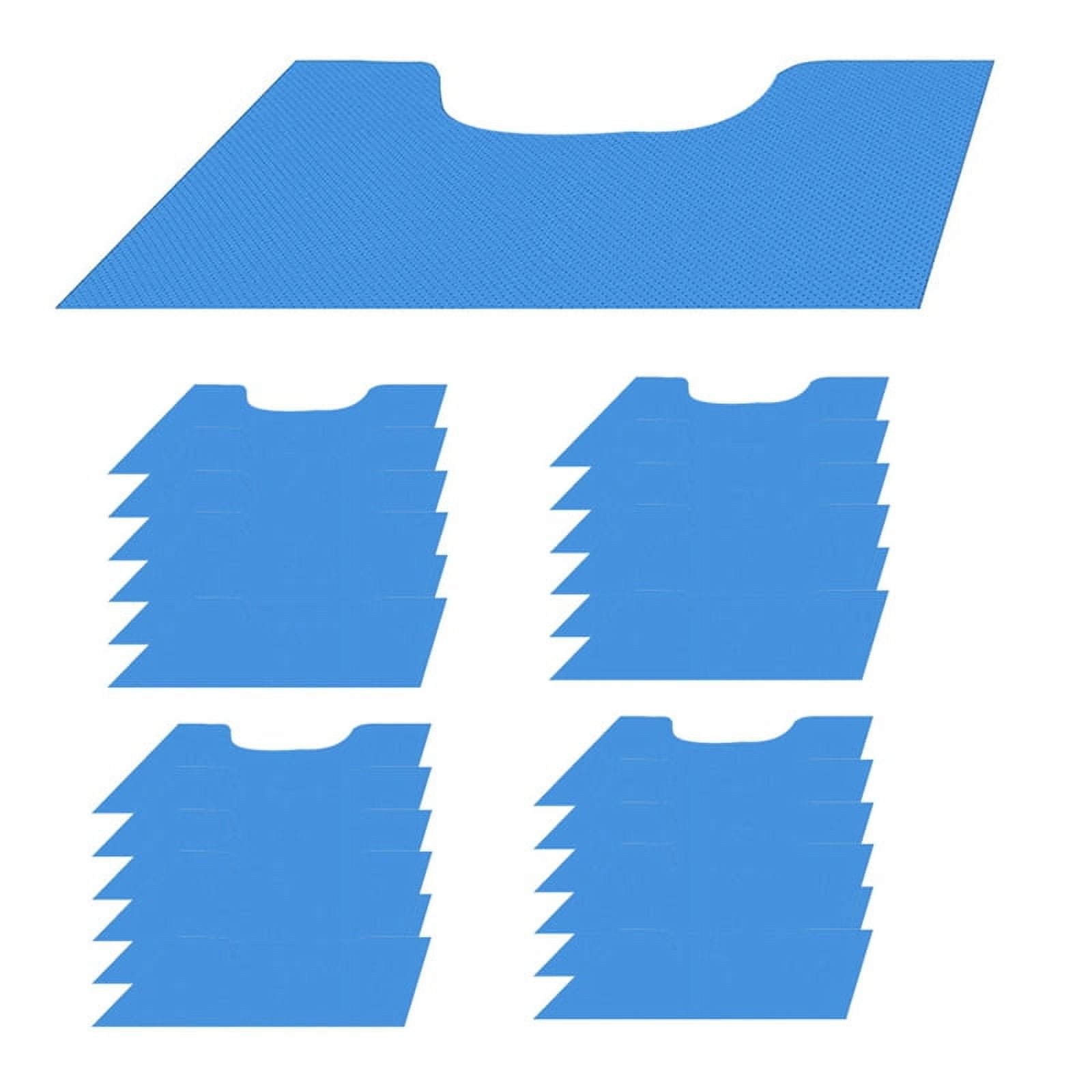 25 x Toilet Commode Mat-Blue - Walmart.com