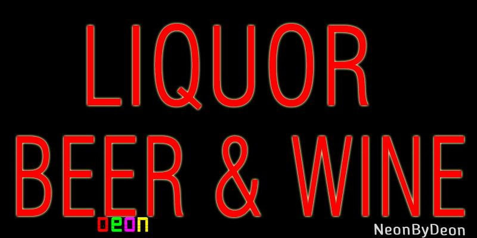 25"x13" Neon By Deon Liquor Beer Wine LED Neon Sign w/Remote Flashing ...