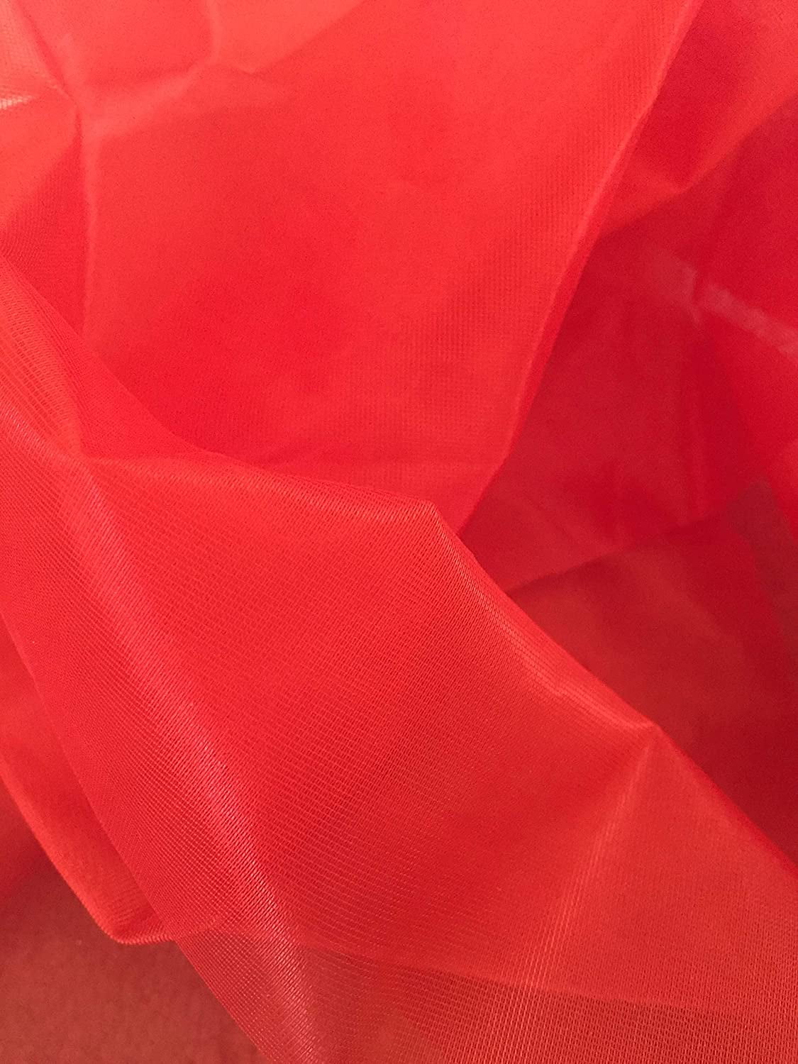25”x23” Red Sheer Fabric Craft Sewing Accessory Cloth New - Walmart.com