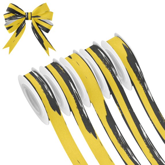 25-yard Christmas-Print Ribbon 5-Roll Pack Gift Wrapping/Holiday ...
