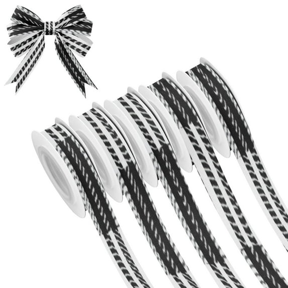 25-yard Christmas-Print Ribbon 5-Roll Pack Gift Wrapping/Holiday ...