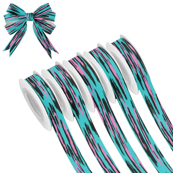 25-yard Christmas-Print Ribbon 5-Roll Pack Gift Wrapping/Holiday ...
