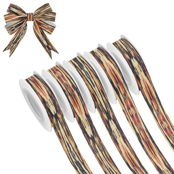 25-yard Christmas-Print Ribbon 5-Roll Pack Gift Wrapping/Holiday Decorations/DIY Crafts Cuttable ...