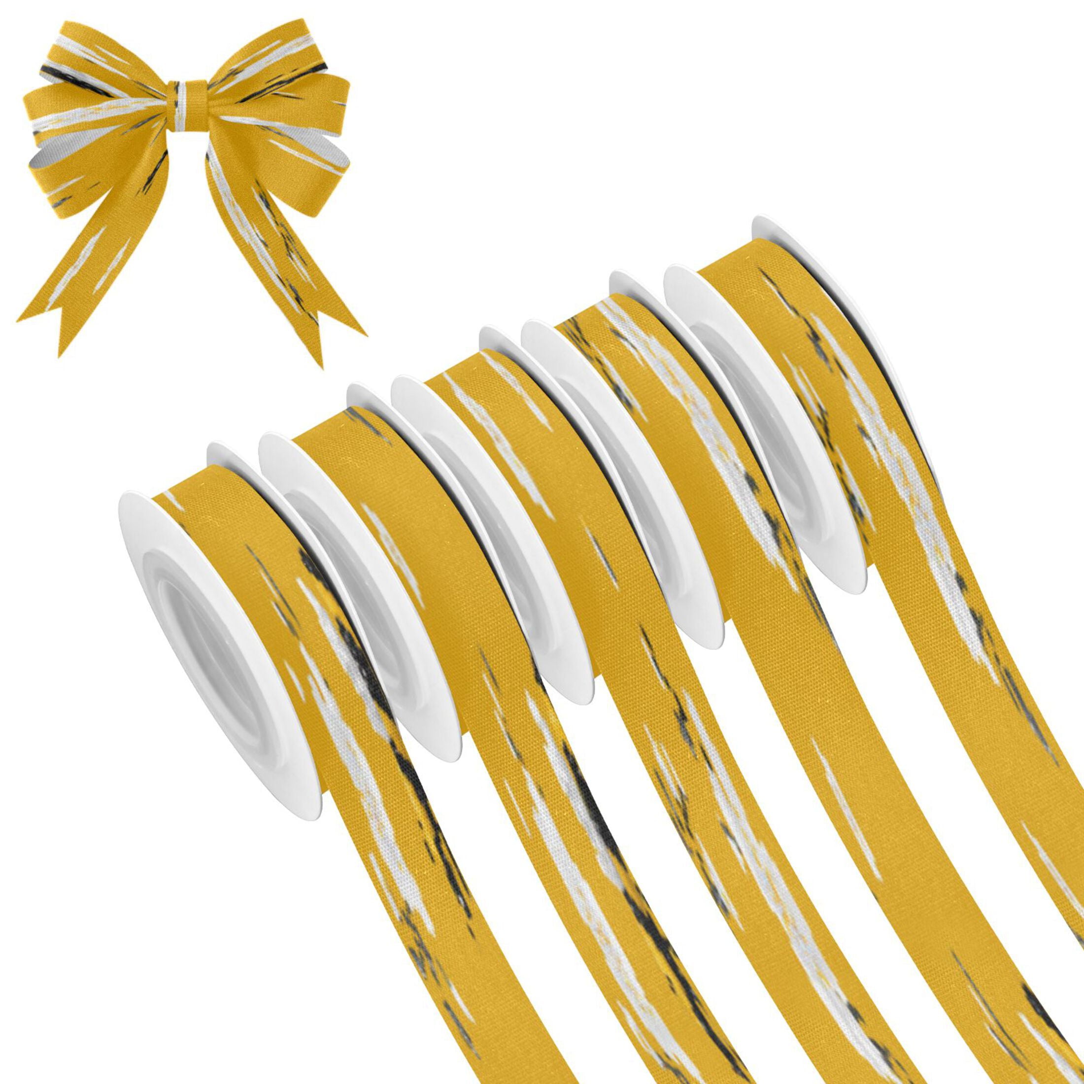 25-yard Christmas-Print Ribbon 5-Roll Pack Gift Wrapping/Holiday ...