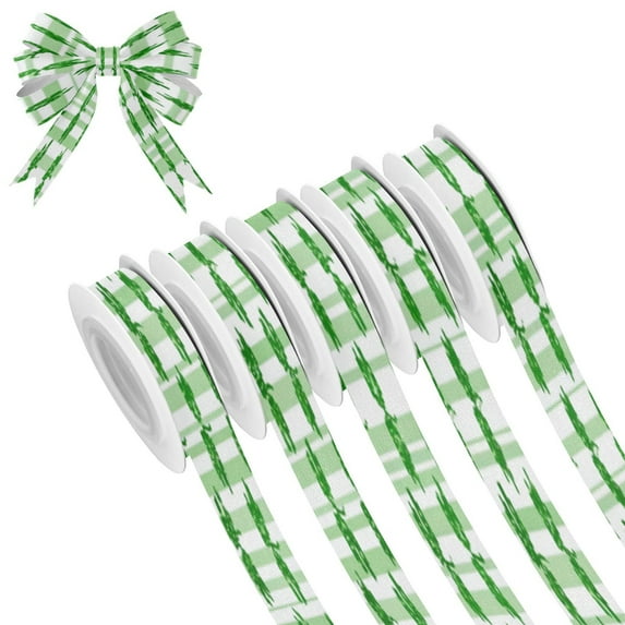25-yard Christmas-Print Ribbon 5-Roll Pack Gift Wrapping/Holiday ...