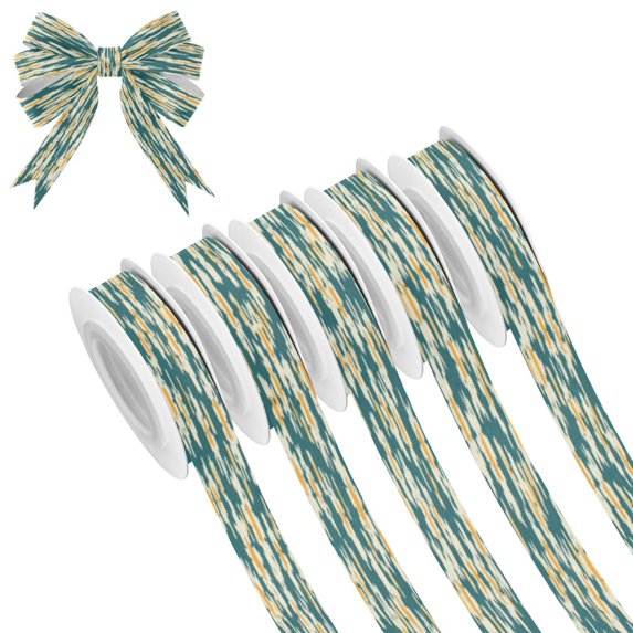 25-yard Christmas-Print Ribbon 5-Roll Pack Gift Wrapping/Holiday ...