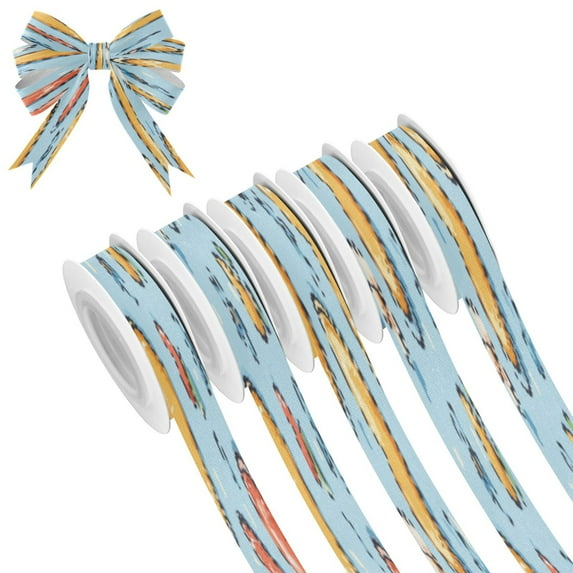 25-yard Christmas-Print Ribbon 5-Roll Pack Gift Wrapping/Holiday ...