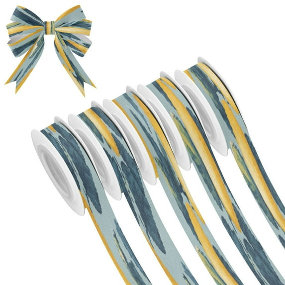 25-yard Christmas-Print Ribbon 5-Roll Pack Gift Wrapping/Holiday ...